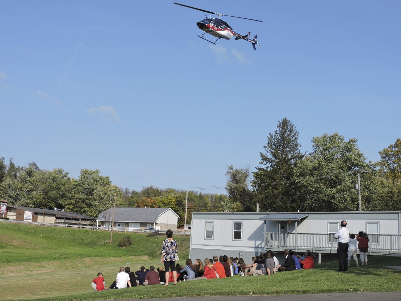 Helicopter crew talks with students | News, Sports, Jobs - The Times Leader